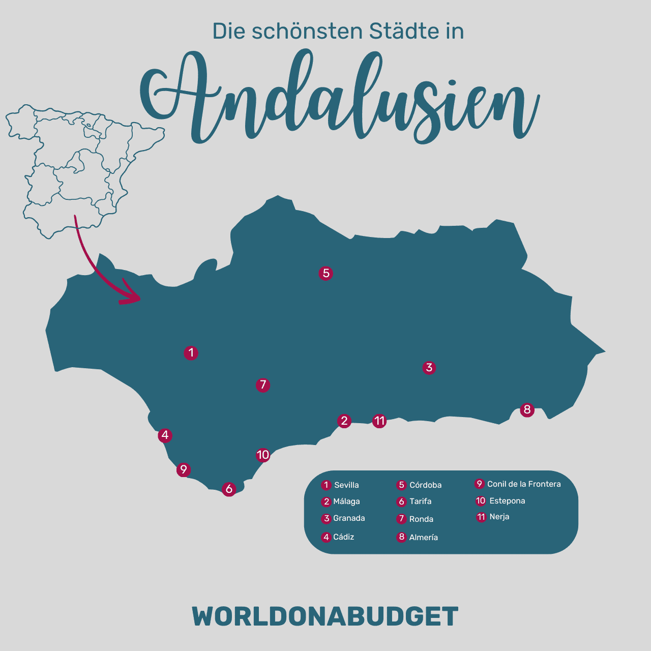 Die 11 schönsten Städte in Andalusien: Am Meer & Geheimtipps