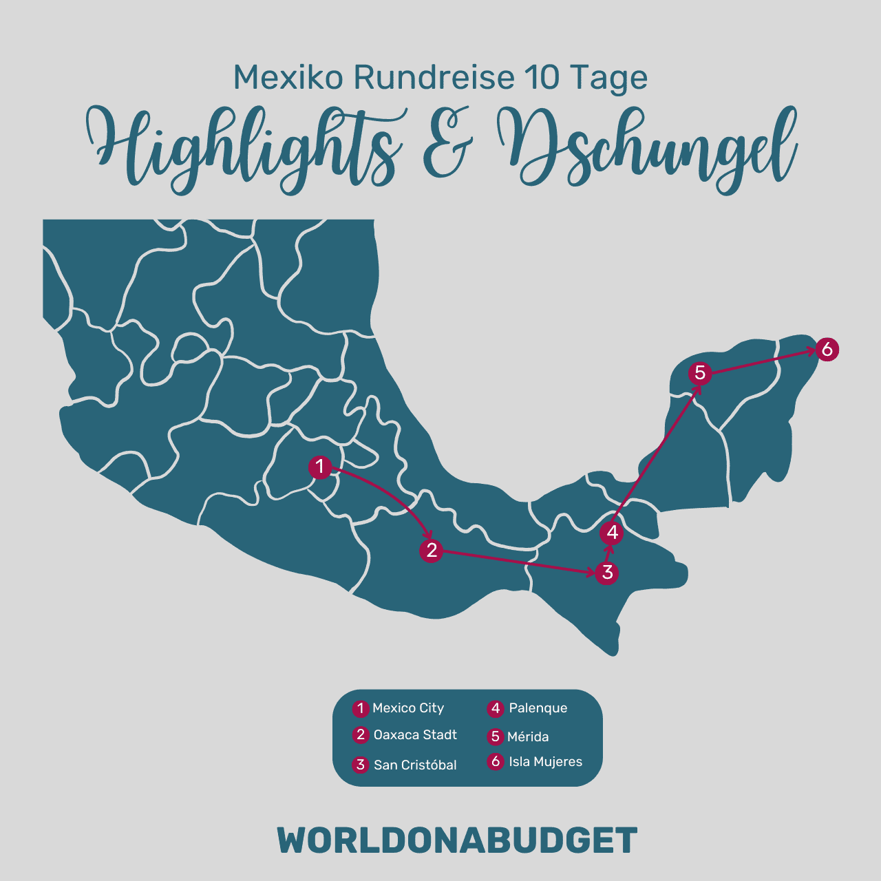 Mexiko Rundreise 10 Tage: Unsere Routen & ob es sich lohnt