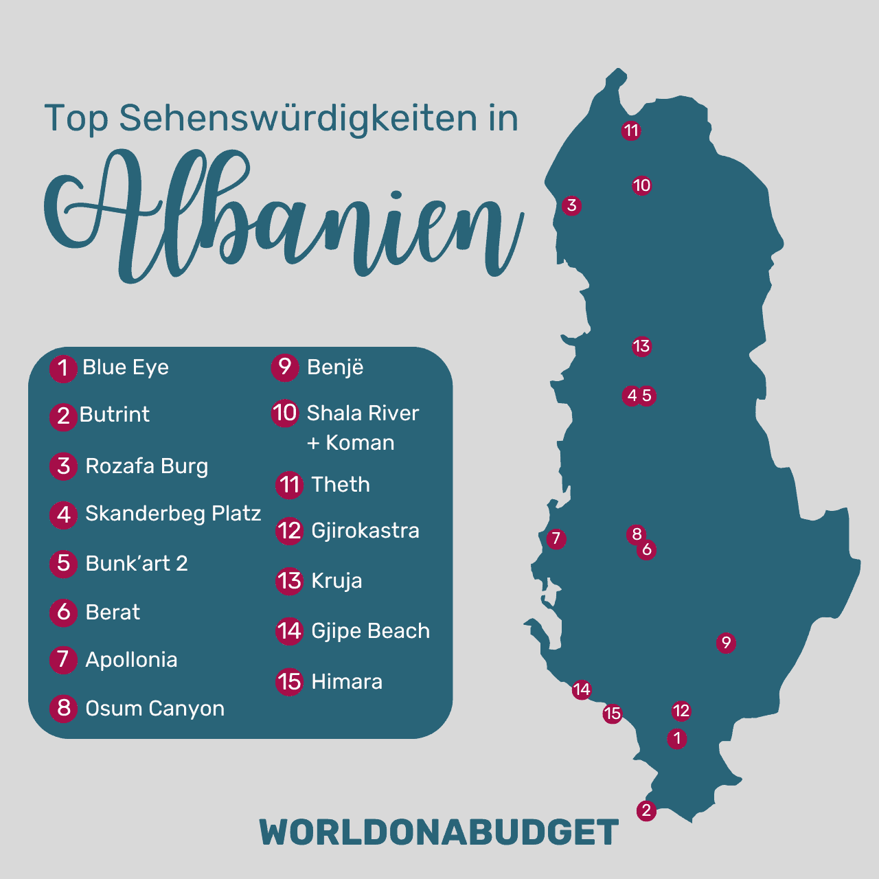Albanien Sehenswürdigkeiten: Unsere Top 15 + Karte (Reiseblog)